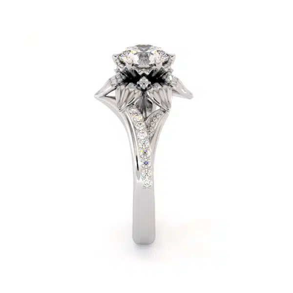 Bold Lotus Diamond Ring – Camellia 2025