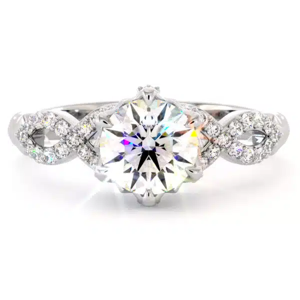 Timeless Design Classic Inspired Engagement Ring - Camellia Jewelry
