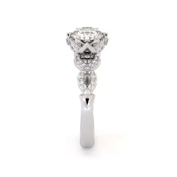 Timeless Design Classic Inspired Engagement Ring - Camellia Jewelry