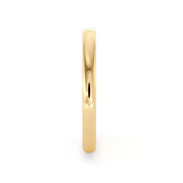14K Gold Classic Elegant Women's Wedding Band 2.2MM - Camellia Jewelry