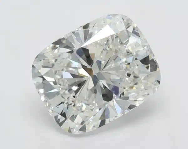 Lab-Created 1.51 Carat F VS2 Cushion Modified Brilliant Diamond ...